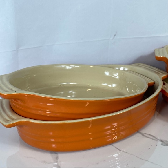 Le Creuset | Kitchen | Le Creuset Set Of 4 Original Stoneware Enamel ...